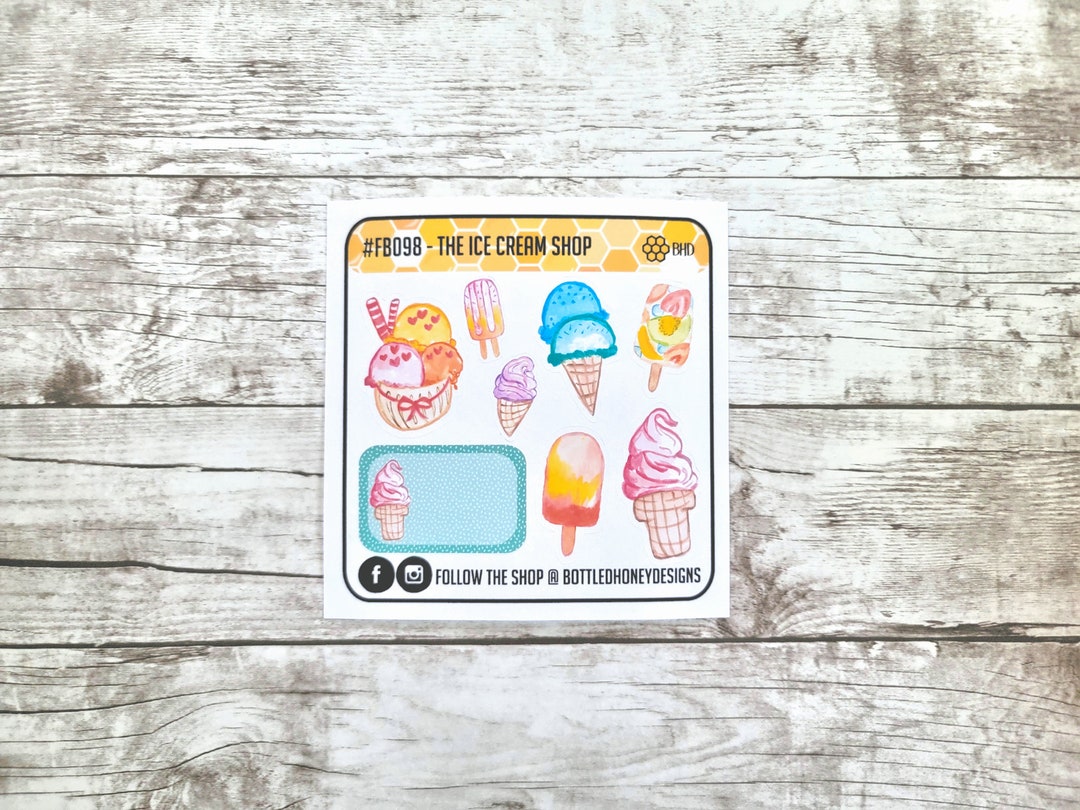 The Ice Cream Shop // Monthly Freebie // Item #FB098 - Etsy