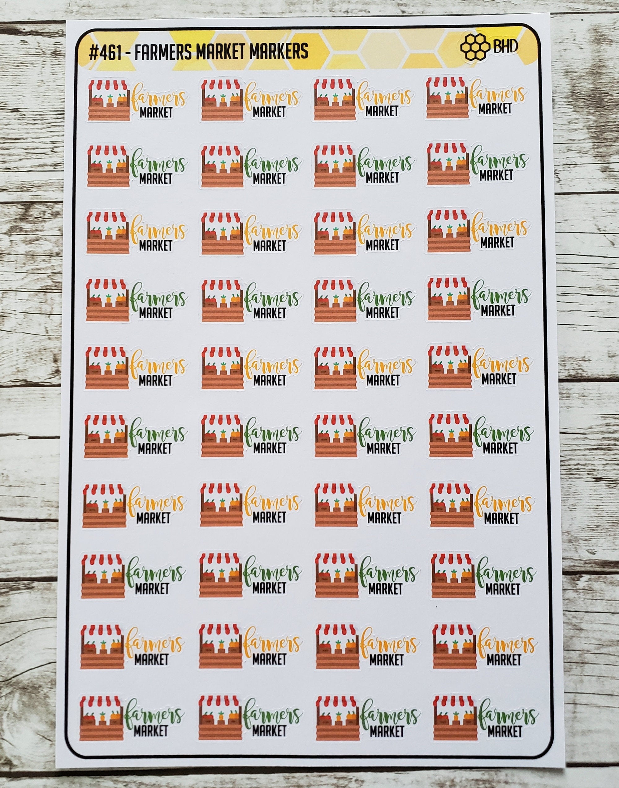 Farmers Market Markers (set of 40) Item #461 - Etsy