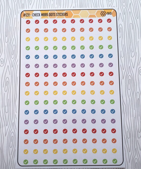Check Mark Dots set of 160 Item 531 | Etsy