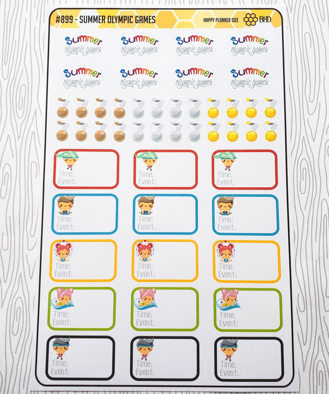 Summer Olympic Games Stickers (set of 47) Item #899 - Etsy