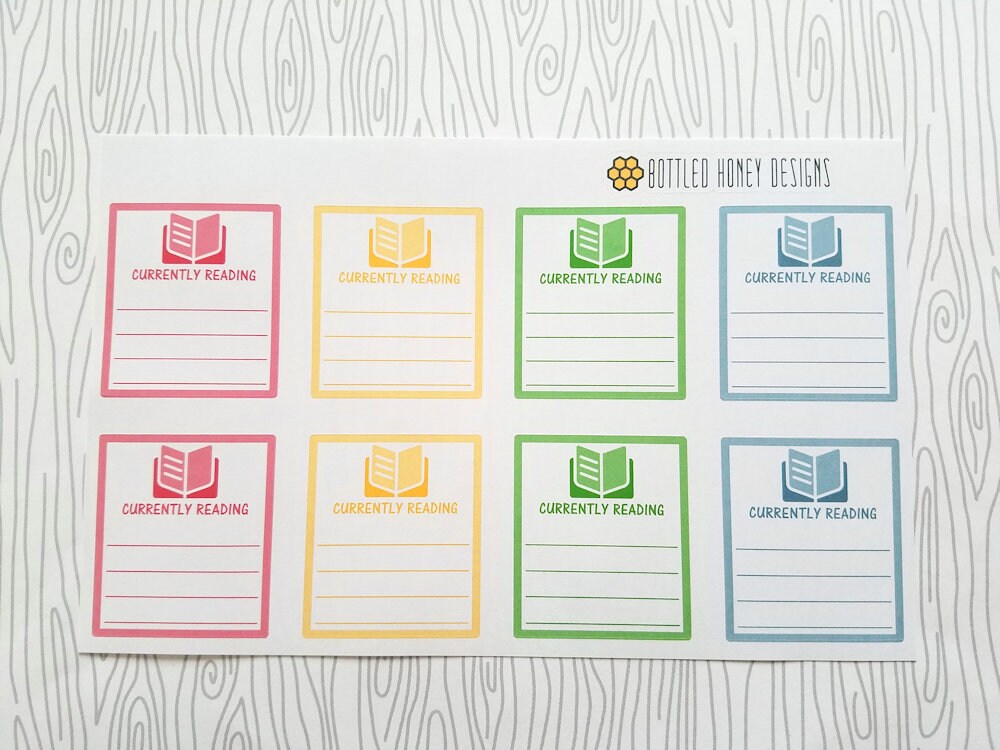 Currently Reading Sidebars Set of 8 Item 197 | Etsy