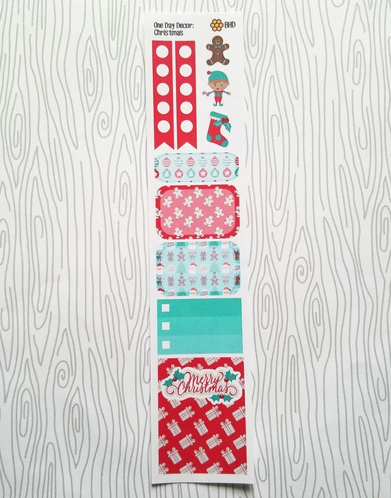 One Day Decor Strip // Christmas Set of 10 Item 664 | Etsy