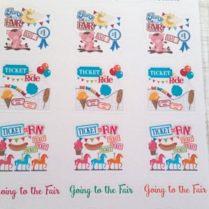 Fair // Fun at the Fair Stickers (set of 21) Item #288 - Etsy