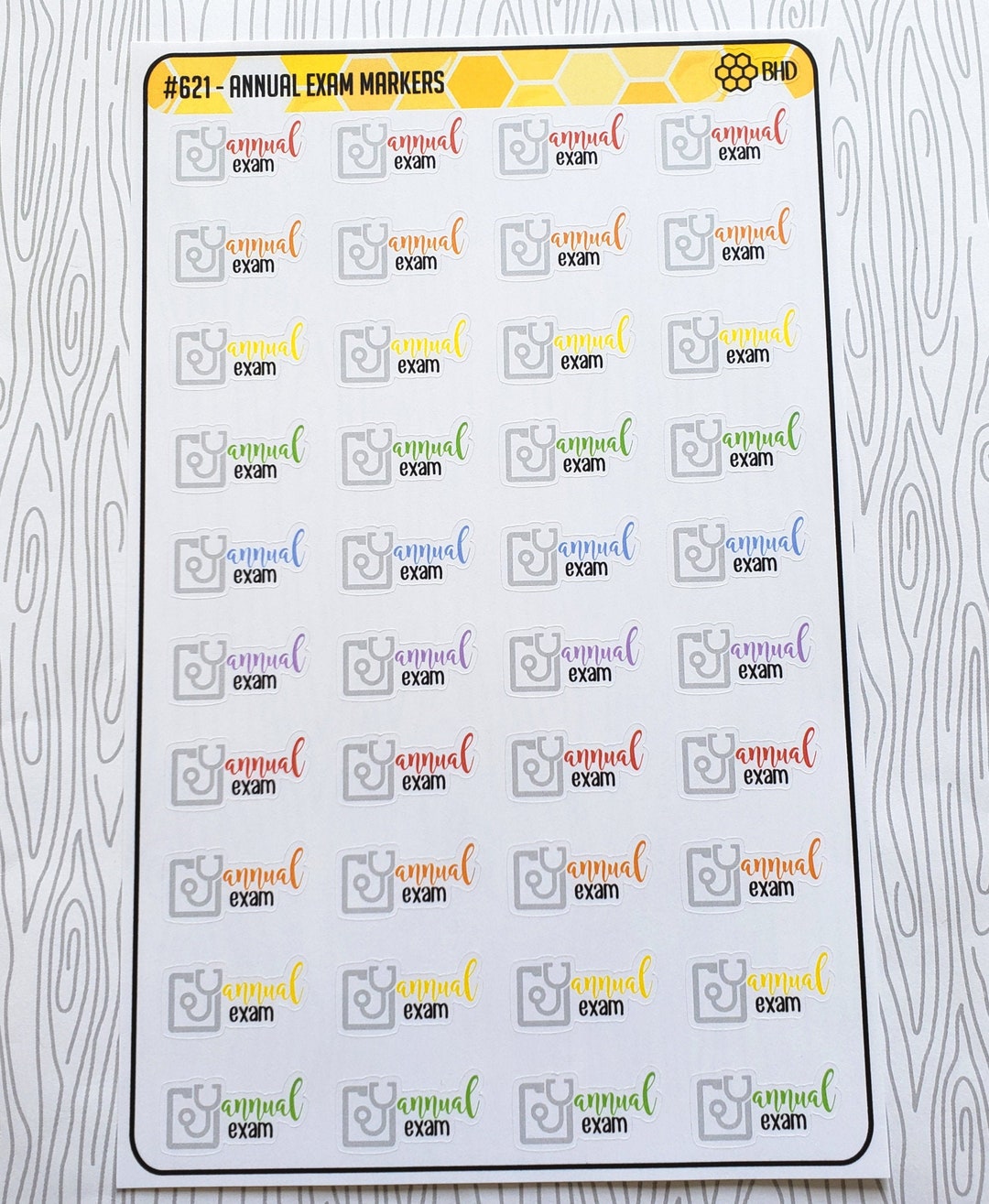 Annual Exam Markers (set of 40) Item #621 - Etsy