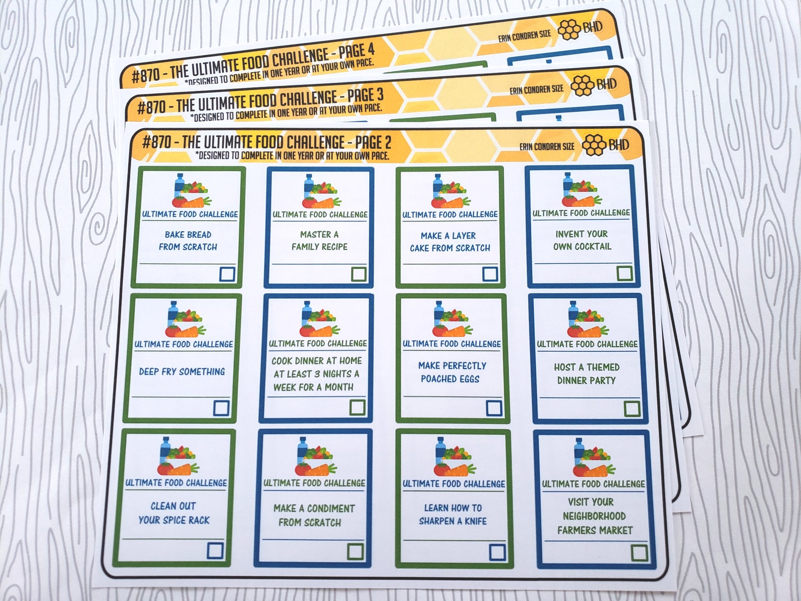 Ultimate Food Challenge set of 48 Item 870 | Etsy