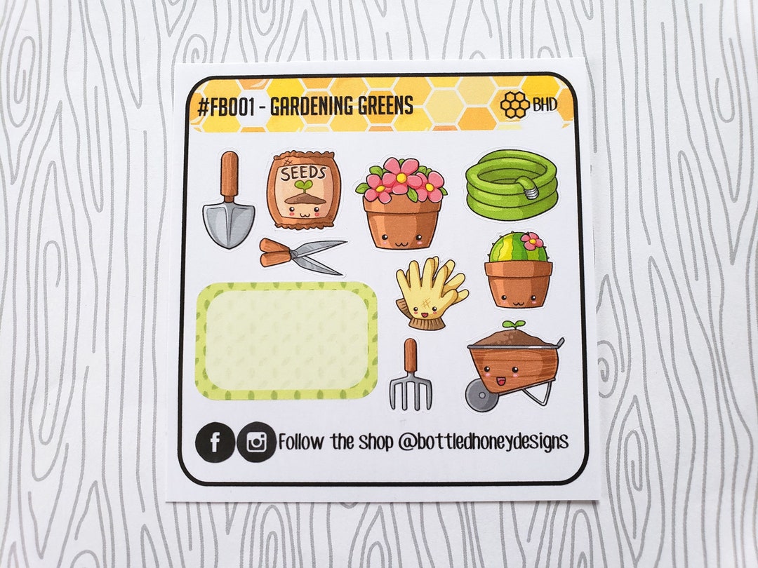 Gardening Greens // Monthly Freebie // Item #FB001 - Etsy