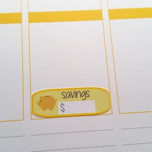 Savings Piggy Bank Labels (set of 24) Item #009 - Etsy