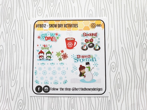Snow Day Activities // Monthly Freebie // Item FB012 | Etsy