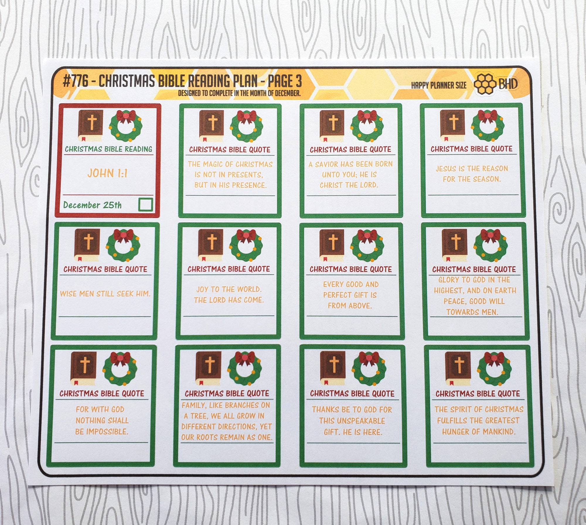 Christmas Bible Reading Plan & Christmas Bible Related Quotes - Etsy