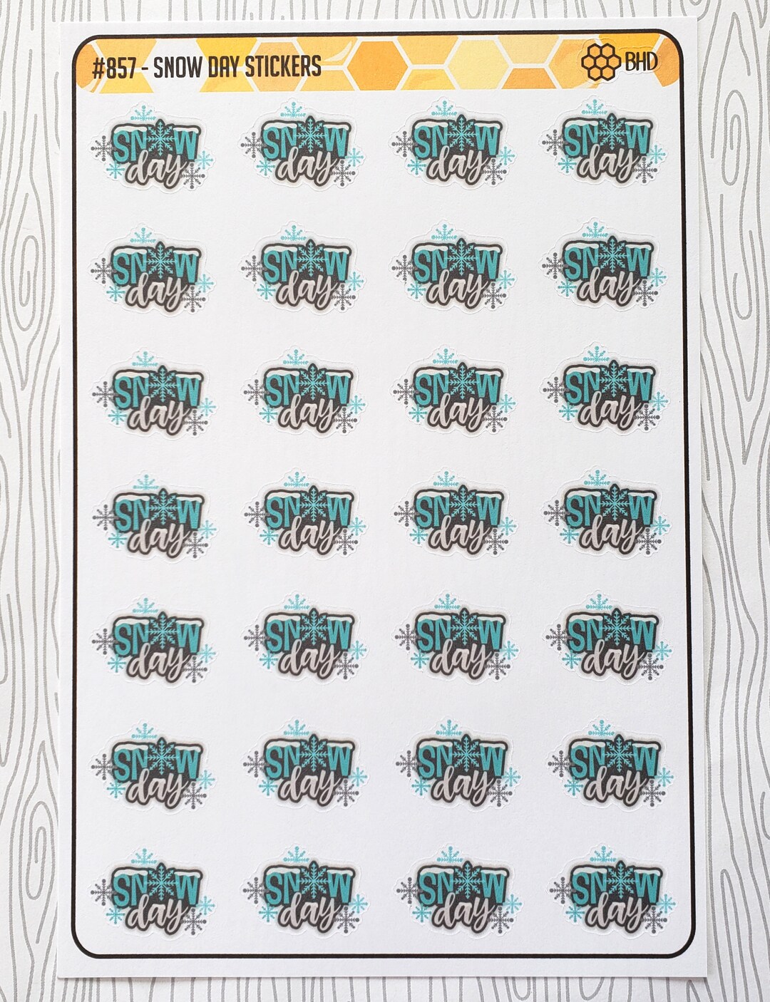 Snow Day Stickers (set of 28) Item #857 - Etsy