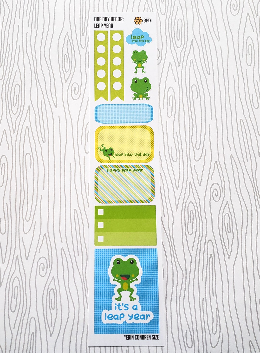 One Day Decor Strip // Leap Year (set of 10) Item #403 - Etsy
