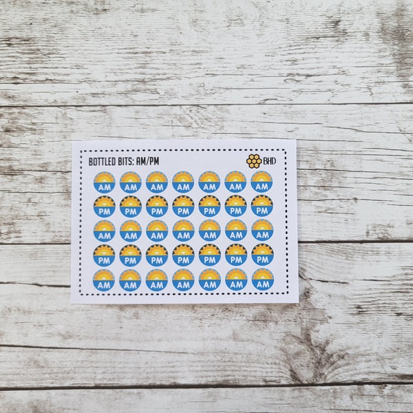Am Pm Stickers - Etsy
