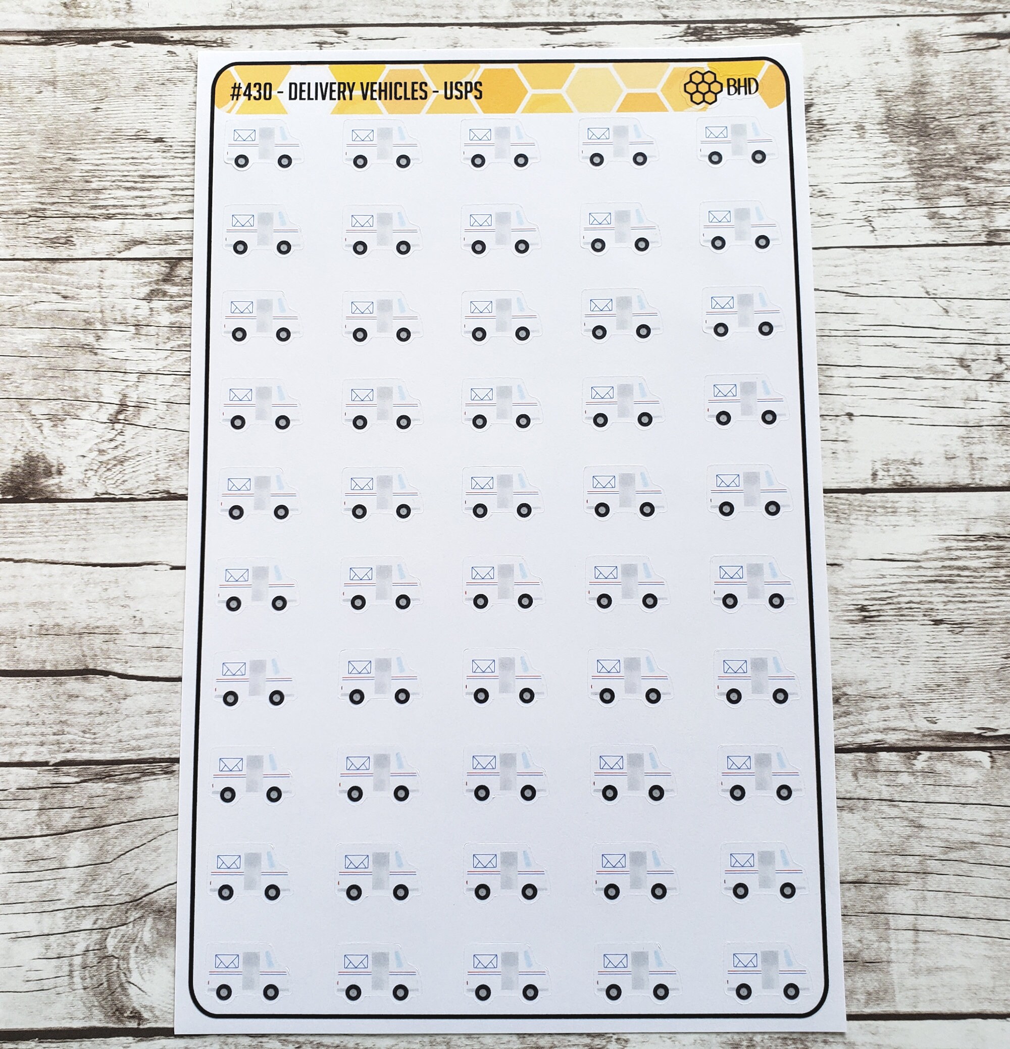 Delivery Vehicle Stickers // Mail // Packages // Post Office - Etsy