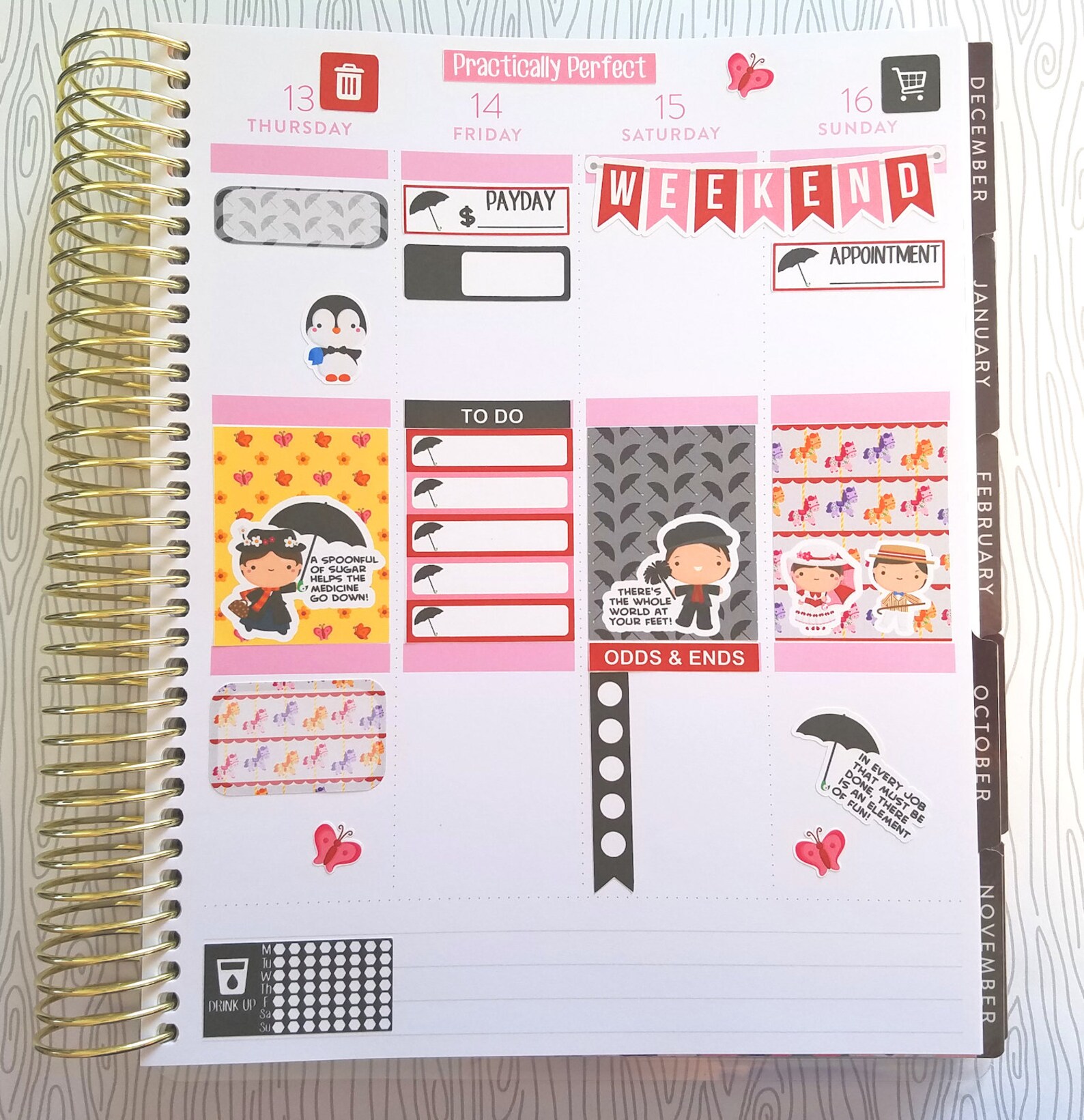 Practically Perfect Weekly Kit set of 35 Item 689 - Etsy