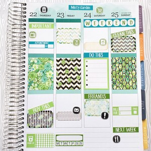 Minty Garden // Peachy Garden Minimalist Weekly Kit (set of 32) Item ...