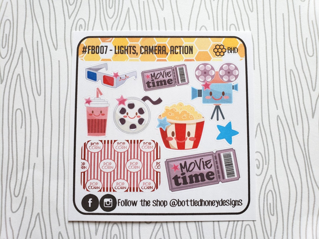 Lights Camera Action // Monthly Freebie // Item #FB007 - Etsy