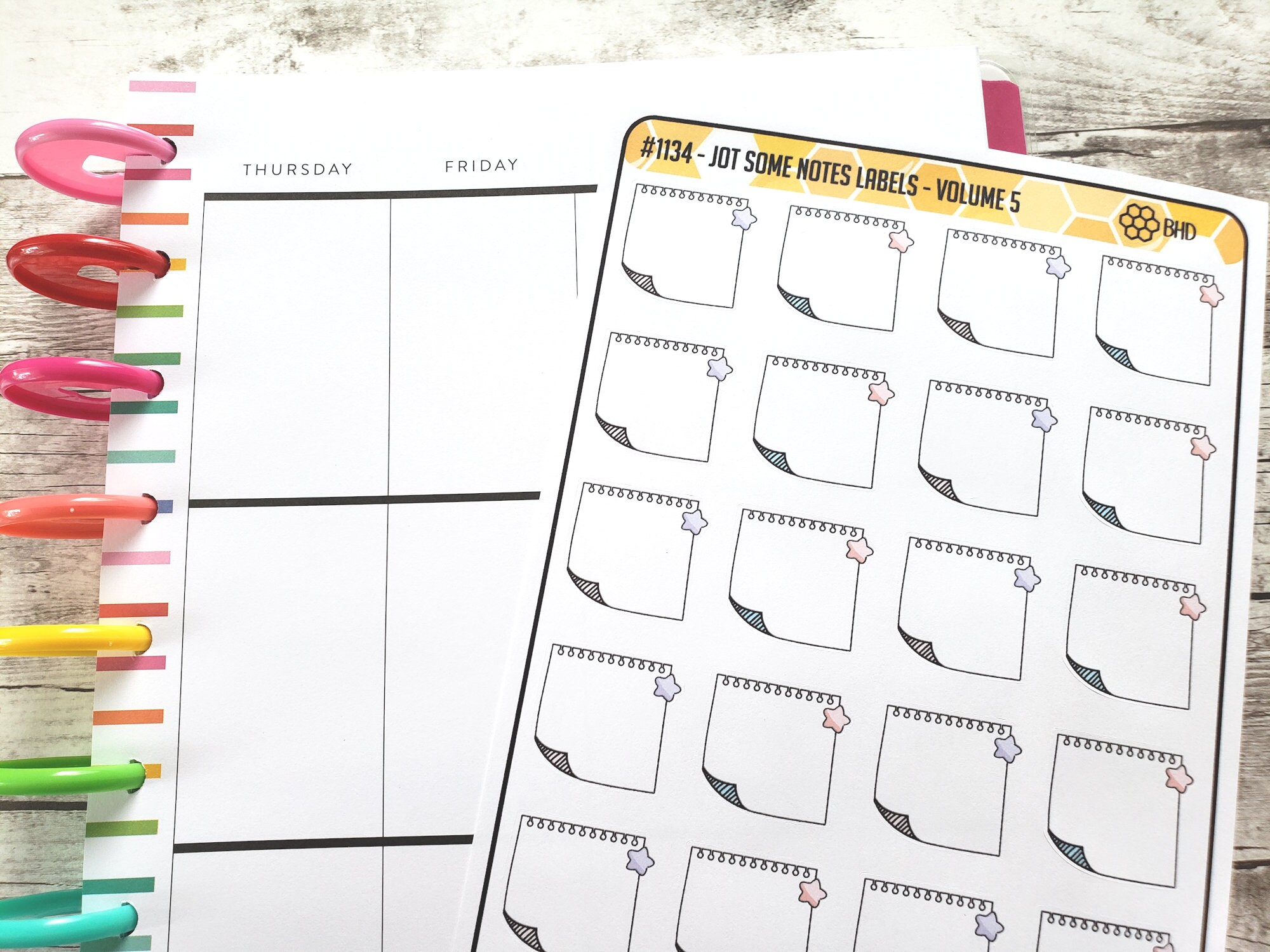 Jot Some Notes Labels // Volume 5 Set of 24 Item 1134 | Etsy