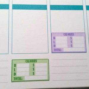 Calorie Counting Stickers (set of 16) Item #016 - Etsy