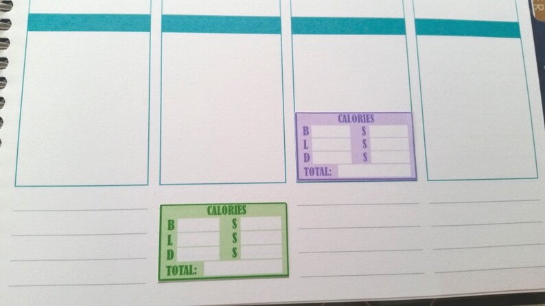 Calorie Counting Stickers set of 16 Item 016 - Etsy