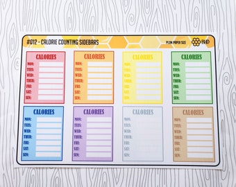 Calorie Counting Stickers set of 16 Item 016 - Etsy
