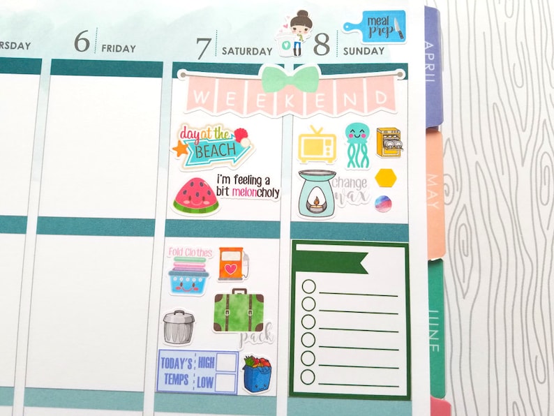 Sticker Sampler 4 set of 65 Item 470 - Etsy