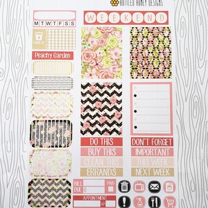 Minty Garden // Peachy Garden Minimalist Weekly Kit (set of 32) Item ...