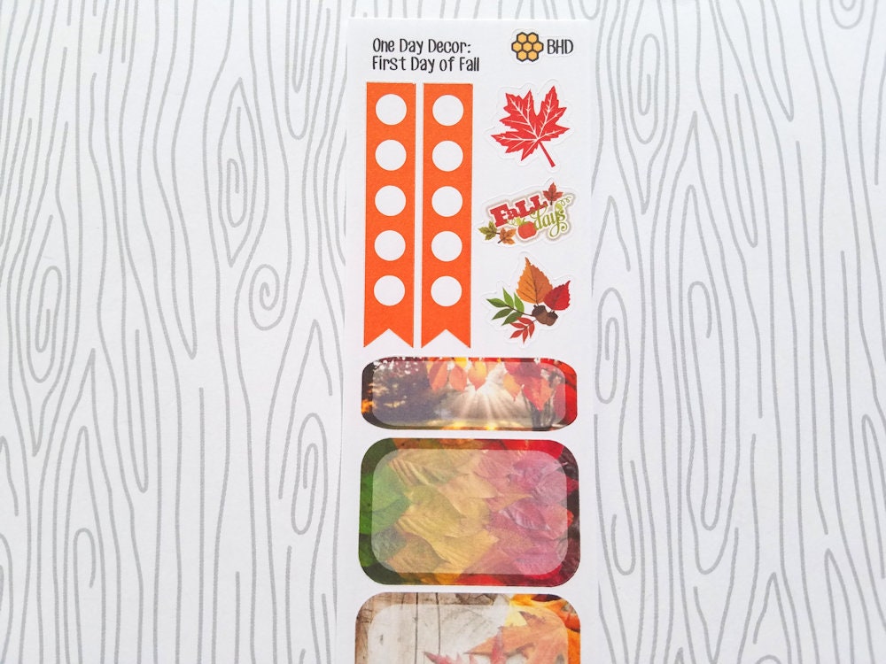 One Day Decor Strip // First Day of Fall set of 10 Item 771 - Etsy