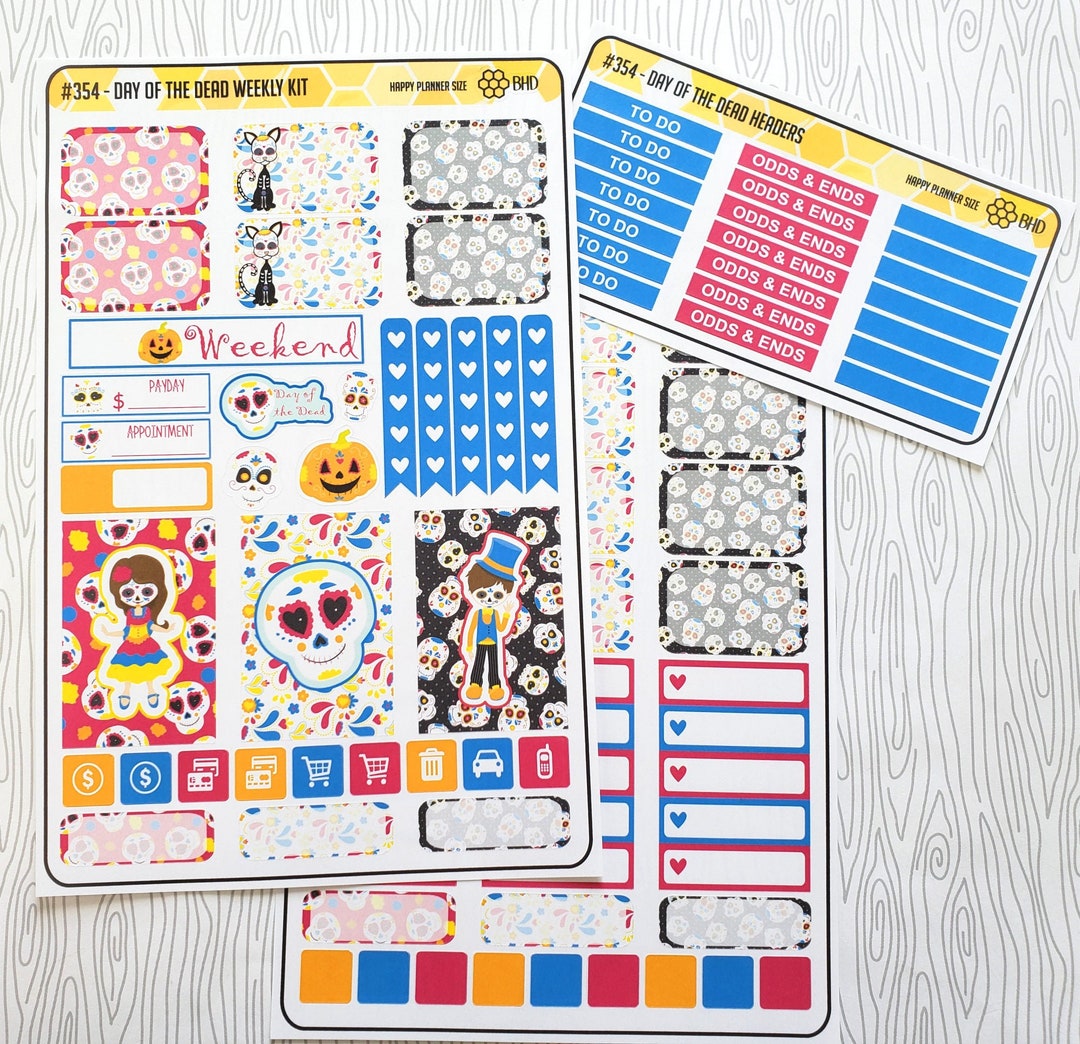 Day of the Dead Weekly Kit (set of 34) Item #354 - Etsy
