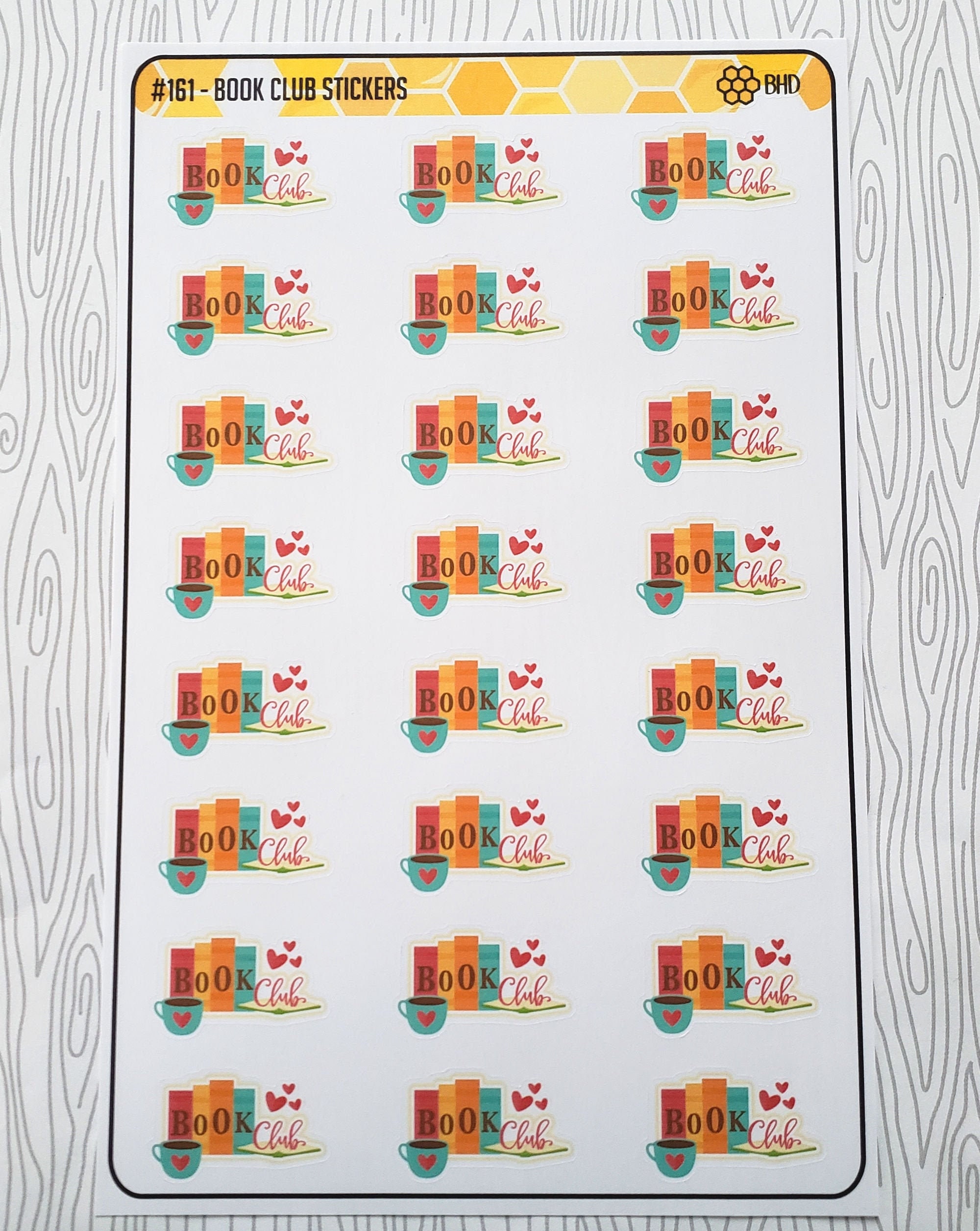 Book Club Stickers set of 24 Item 161 - Etsy