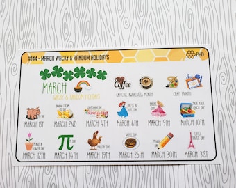 May Wacky & Random Holiday Stickers set of 16 Item 189 | Etsy