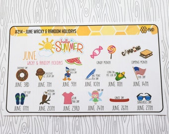 September Wacky & Random Holidays set of 16 Item 273 | Etsy