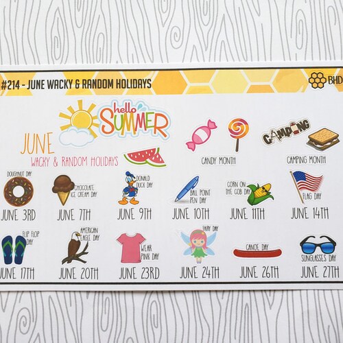 May Wacky & Random Holiday Stickers set of 16 Item 189 - Etsy