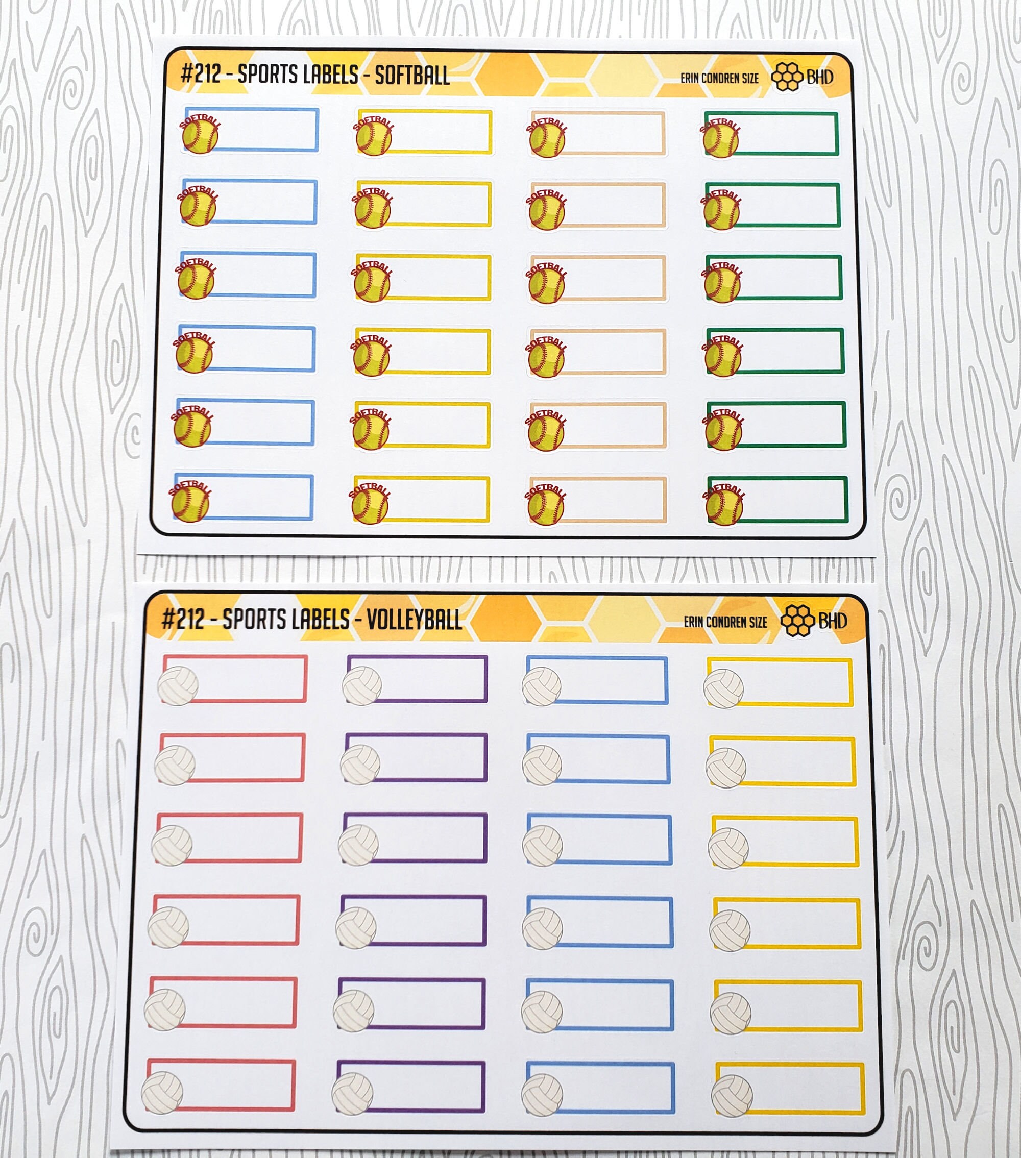 Sports Labels Sets of 24 Item 212 | Etsy