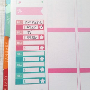 Stackable Bill Due Labels (set of 8) Item #217 - Etsy