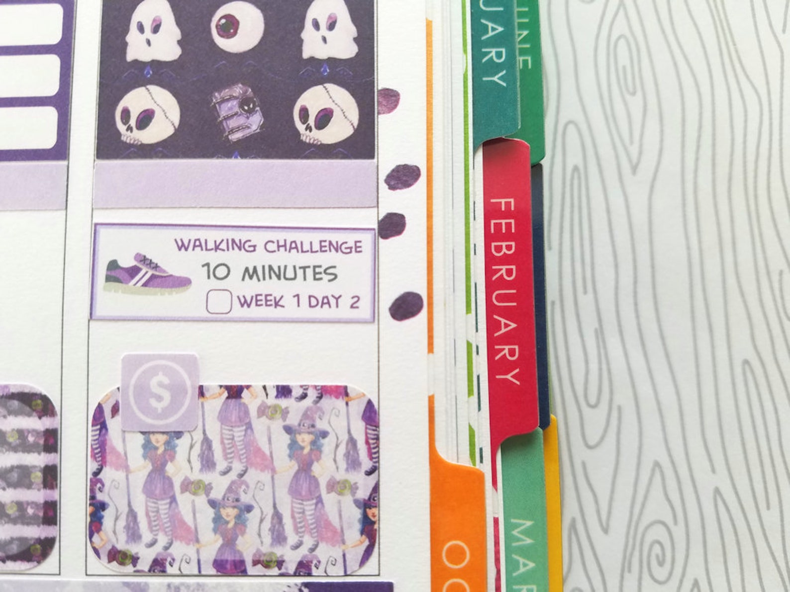 8 Week Walking Challenge Stickers (set of 56) Item #152 - Etsy