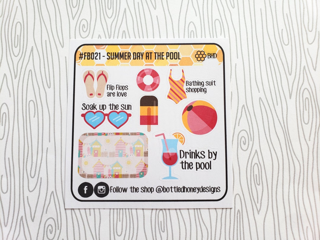 Summer Day at the Pool // Monthly Freebie // Item #FB021 - Etsy