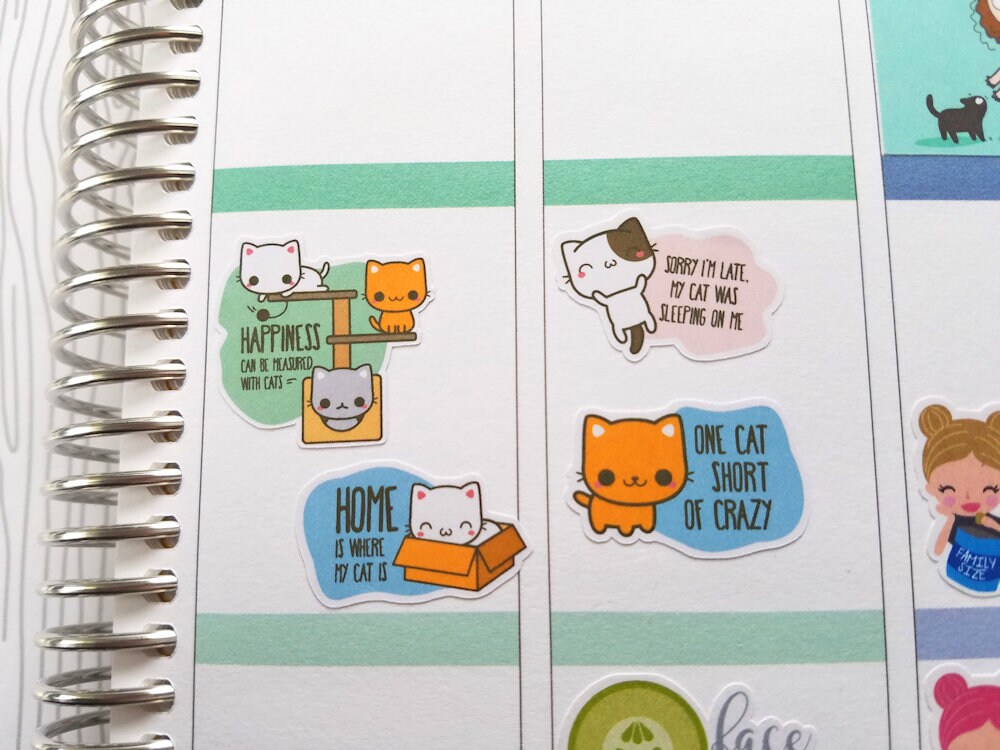 Cat Obsession Stickers (set of 28) Item #694 - Etsy