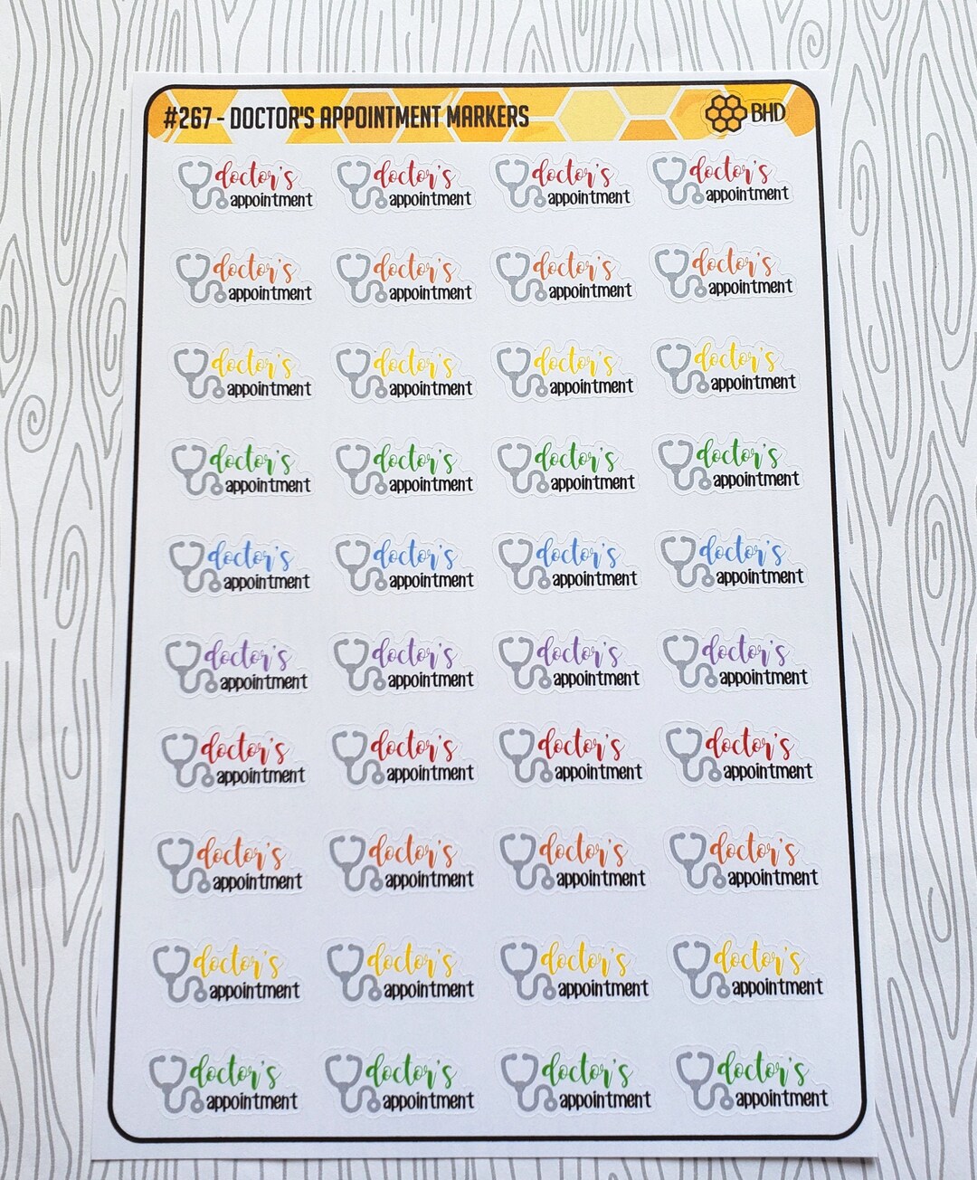 Doctor's Appointment Markers (set of 40) Item #267 - Etsy