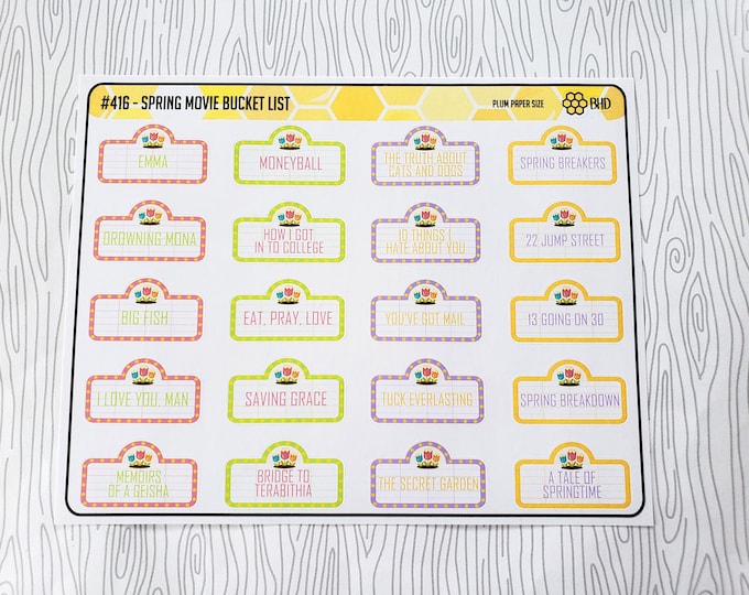 Musical Movie-play Bucket List set of 20 Item 652 - Etsy