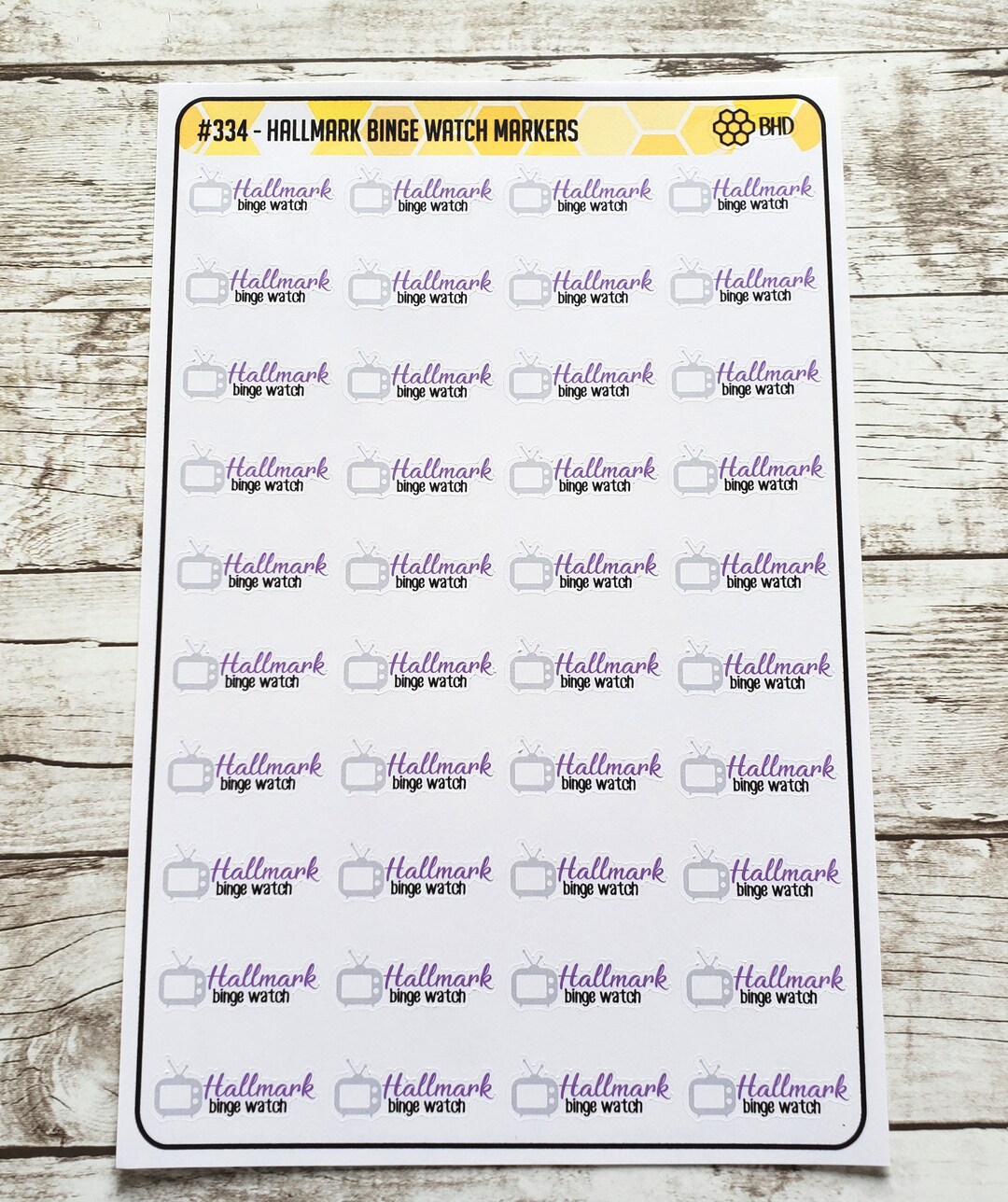 Hallmark Binge Watch Markers (set of 40) Item #334 - Etsy