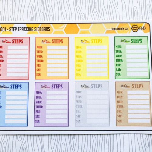 Fitness Tracker Charge Reminder Minis set of 40 Item 601 | Etsy