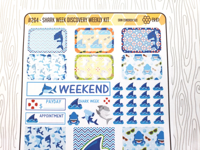 Shark Week Discovery Weekly Kit (set of 34) Item #264 - Etsy