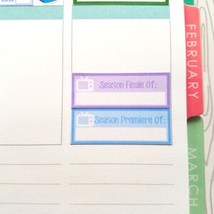 Season Premiere Labels // Season Finale Labels (set of 30) Item #471 - Etsy