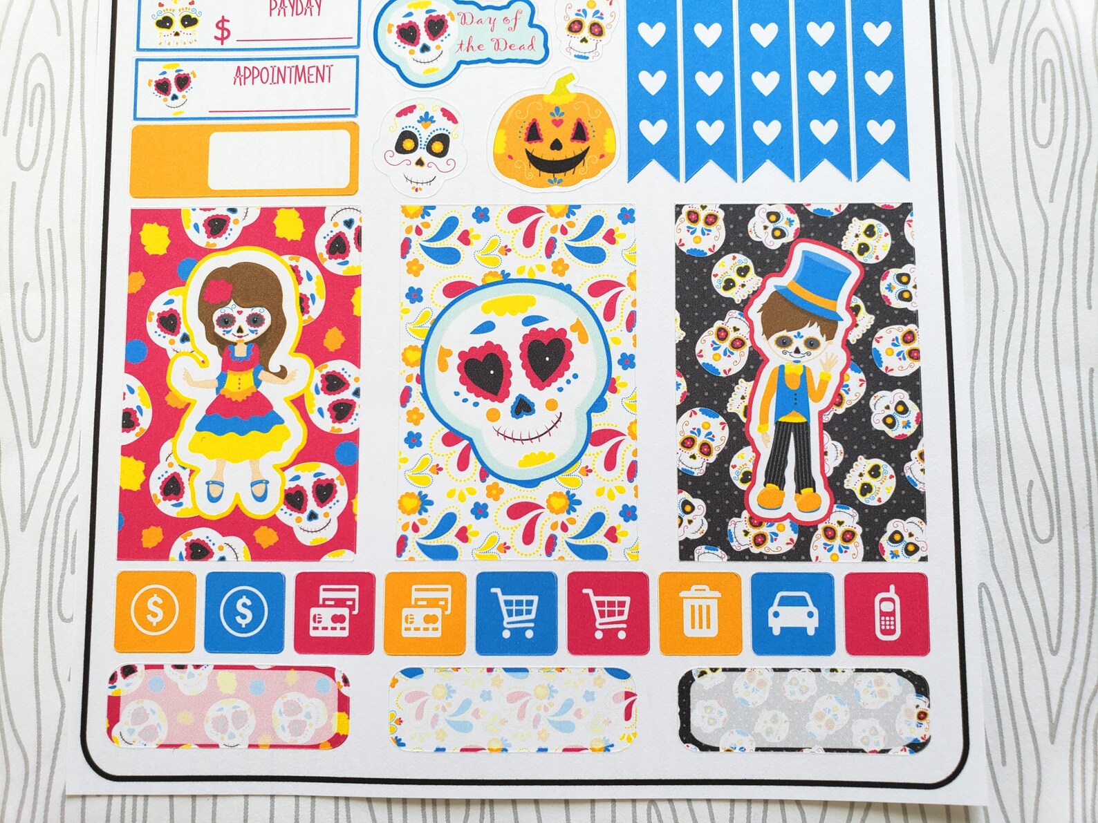 Day of the Dead Weekly Kit set of 34 Item 354 | Etsy