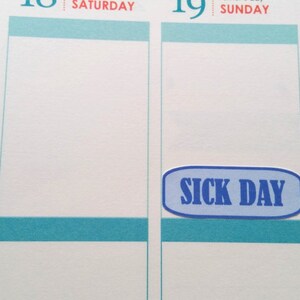 Sick Day Labels (set of 24) Item #154 - Etsy