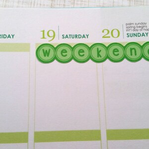 Rainbow Weekend Banners (set of 12) Item #131 - Etsy