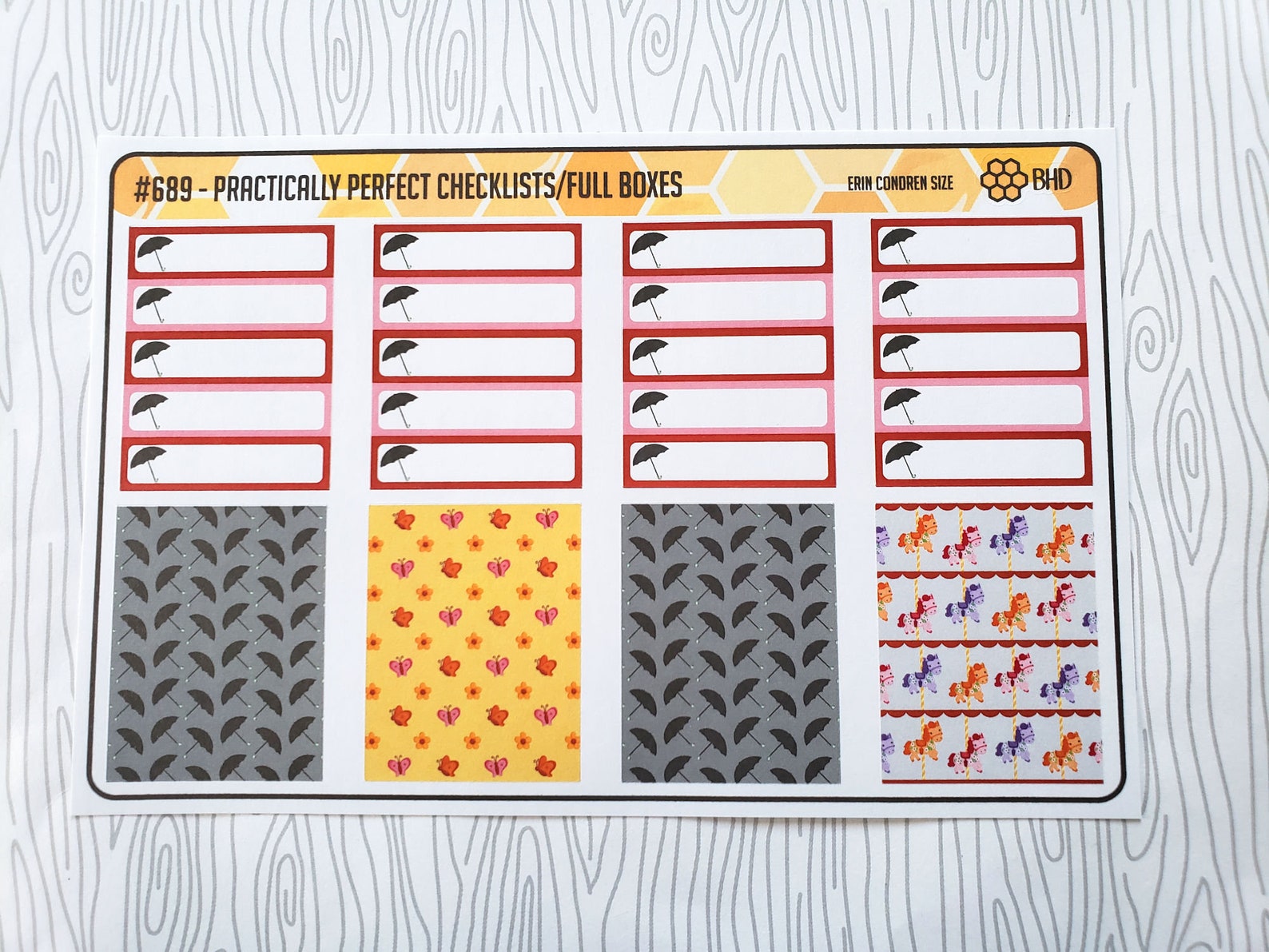Practically Perfect Weekly Kit set of 35 Item 689 - Etsy