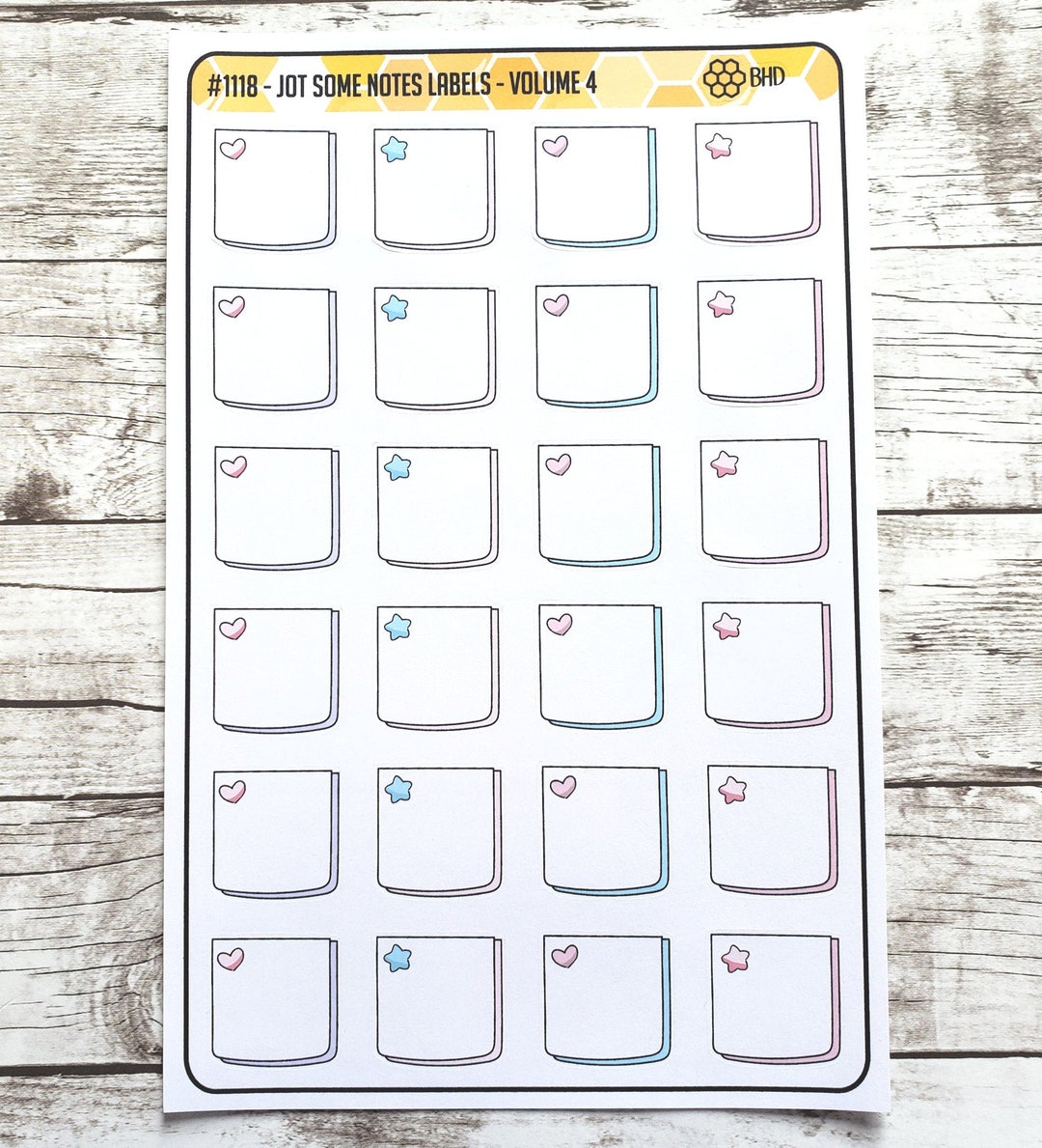 Jot Some Notes Labels // Volume 4 set of 24 Item 1118 - Etsy UK