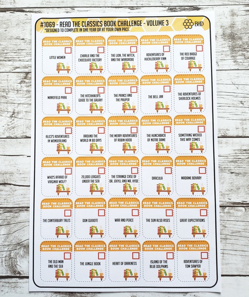 Read the Classics Book Challenge // Volume Three (set of 30) Item #1069 ...