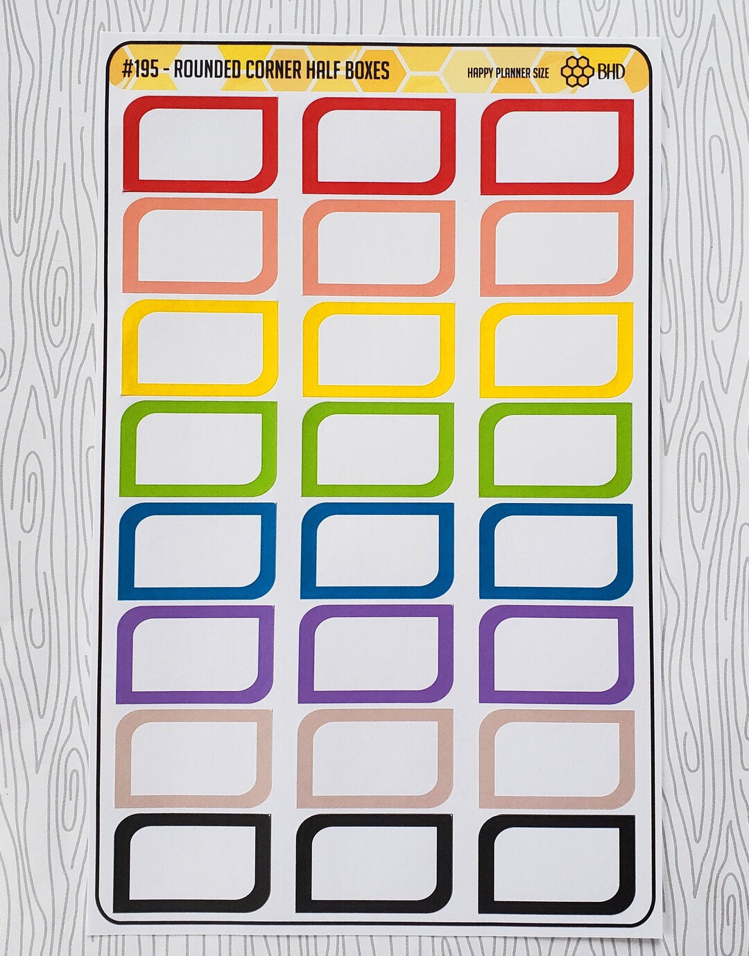 Rounded Corner Half Boxes (set of 24) Item #195 - Etsy